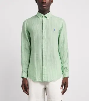 Polo Ralph Lauren Linen Custom-fit Stripe Shirt