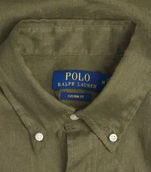 Polo Ralph Lauren Linen Custom-fit Shirt - Green
