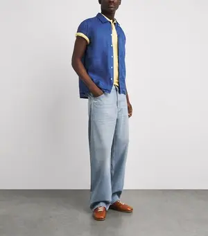 Polo Ralph Lauren Linen Short-sleeve Classic-fit Shirt - Blue