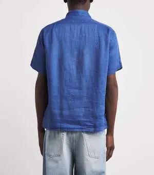 Polo Ralph Lauren Linen Short-sleeve Classic-fit Shirt - Blue