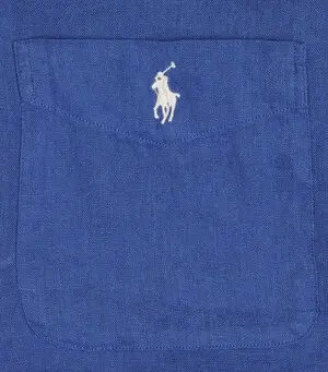 Polo Ralph Lauren Linen Short-sleeve Classic-fit Shirt - Blue