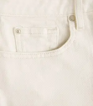 7 For All Mankind Kori Denim Shorts - Ivory