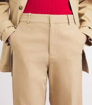 Polo Ralph Lauren Stretch Cotton-linen Beaton Trousers - Beige