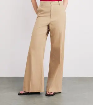 Polo Ralph Lauren Stretch Cotton-linen Beaton Trousers - Beige