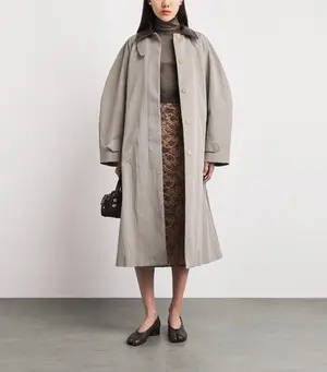 Acne Studios Cotton-blend Belted Trench Coat - Beige