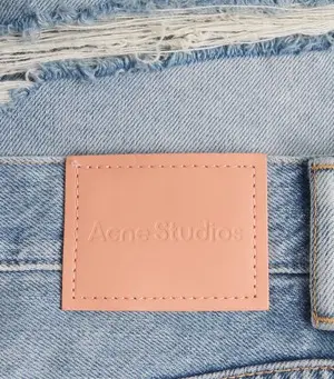 Acne Studios Layered Wide-leg Mid-rise Jeans - Blue