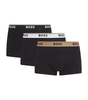 BOSS Stretch-cotton Power Trunks - Black