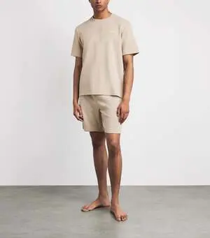 BOSS Cotton-blend Waffle-knit Shorts