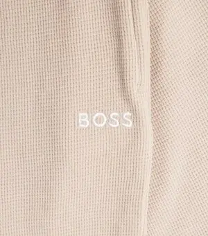 BOSS Cotton-blend Waffle-knit Shorts