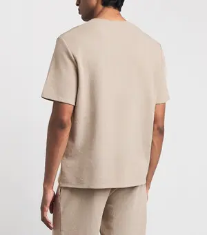 BOSS Cotton-blend Waffle-knit T-shirt
