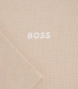 BOSS Cotton-blend Waffle-knit T-shirt
