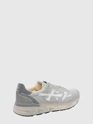 Premiata Mick Suede And Nylon Lace-up Sneakers - Grey