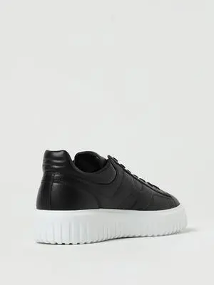 Hogan Quilted Leather Sneakers - Black