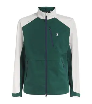 Rlx Ralph Lauren Colour-block Packable Windbreaker Jacket - Green