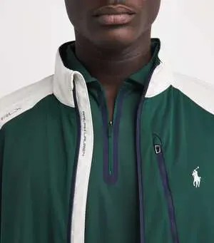 Rlx Ralph Lauren Colour-block Packable Windbreaker Jacket - Green