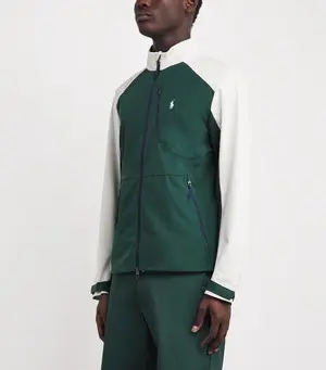Rlx Ralph Lauren Colour-block Packable Windbreaker Jacket - Green