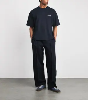 ABOUT:BLANK Cotton Logo Boxy T-shirt - Navy
