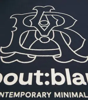 ABOUT:BLANK Cotton Logo Boxy T-shirt - Navy