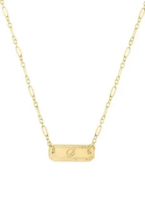 SET & STONES Cora Initial Necklace Gold/d