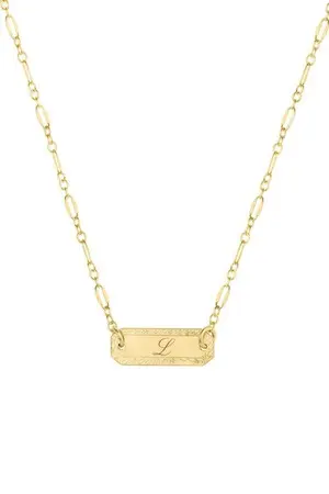 SET & STONES Cora Initial Necklace Gold/l