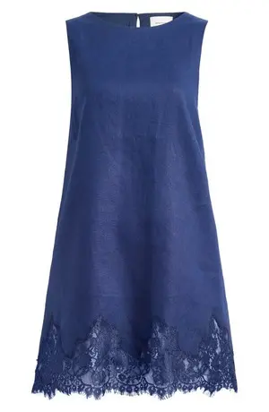 REFORMATION Jessalyn Linen A-line Dress