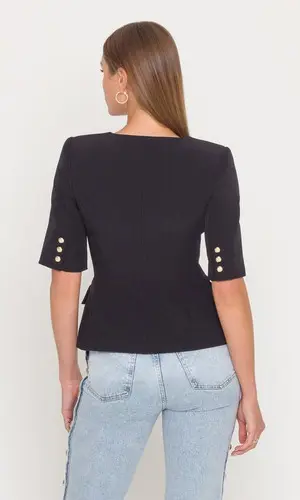 Generation Love Tilly Crepe Jacket - Black