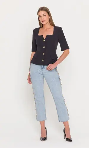Generation Love Tilly Crepe Jacket - Black