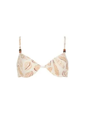 KIBYS Shell Tides Print Underwire Bikini Top