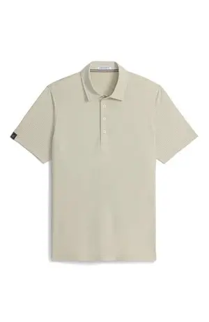 ASHWORTH GOLF Sand Stripe Polo - Moss