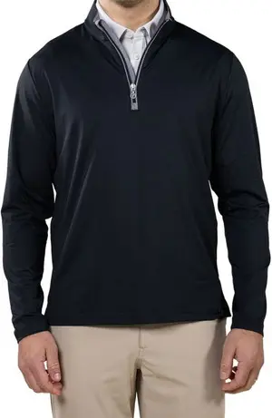 ASHWORTH GOLF Crosby 1/4 Zip - Black