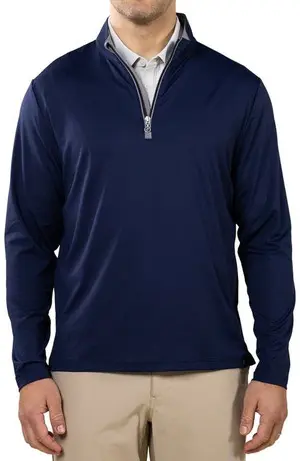 ASHWORTH GOLF Crosby 1/4 Zip - Driver Navy
