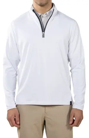 ASHWORTH GOLF Crosby 1/4 Zip - White