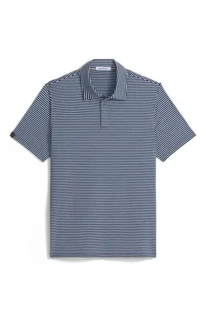 ASHWORTH GOLF Pb Stripe Polo - Midnight/blush/seaside