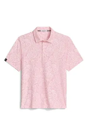 ASHWORTH GOLF Tapestry Print Performance Golf Polo