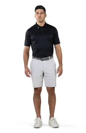 ASHWORTH GOLF GM Classic Golf Short Stone Grey
