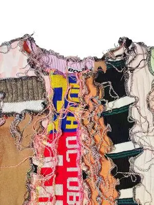 BORBALA Patchwork Knit T-shirt