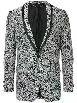 BILLIONAIRE Jacquard Button Blazer