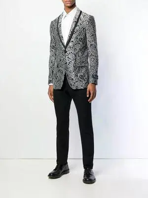 BILLIONAIRE Jacquard Button Blazer