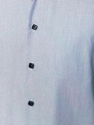 BILLIONAIRE Geometric Patterned Curved Hem Shirt