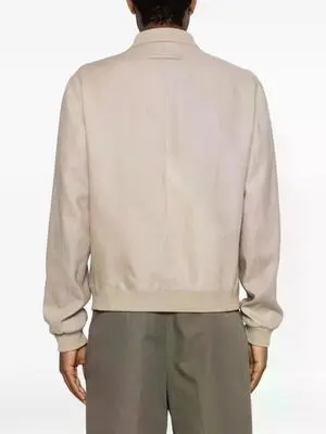 Zegna Linen Bomber Jacket - Neutrals