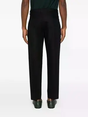 Zegna Pressed-crease Trousers - Blue