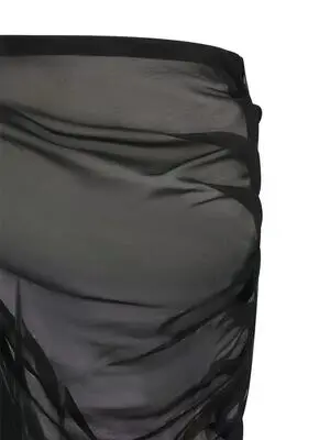 Giuseppe Di Morabito Ruched Draped Maxi Skirt - Black