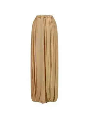 Giuseppe Di Morabito Gathered Silk Trousers - Neutrals