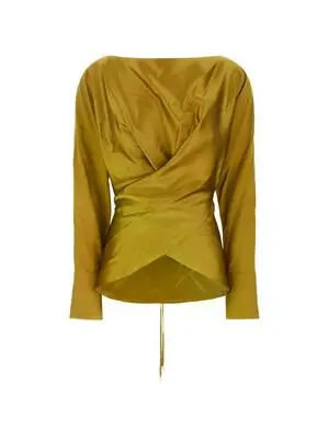 DANAMÉ Xenia Crossover-front Blouse