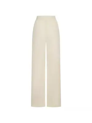 DES_PHEMMES Sequin-embellished Wide Leg Trousers - Neutrals