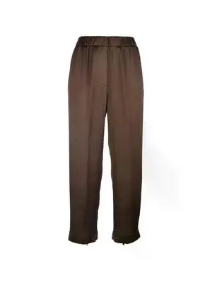 Peserico Elasticated-waistband Turned-up Trousers