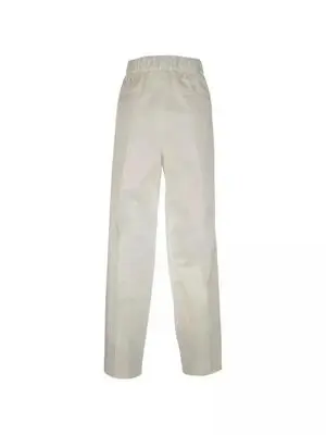 Peserico Elasticated-waistband Pressed-crease Trousers
