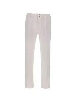 Incotex Twill Pleated Trousers - Neutrals