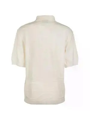 Paul & Shark Textured-knit Polo Shirt - Neutrals