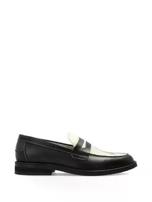 Duke + Dexter Contrast Stitching Loafers
